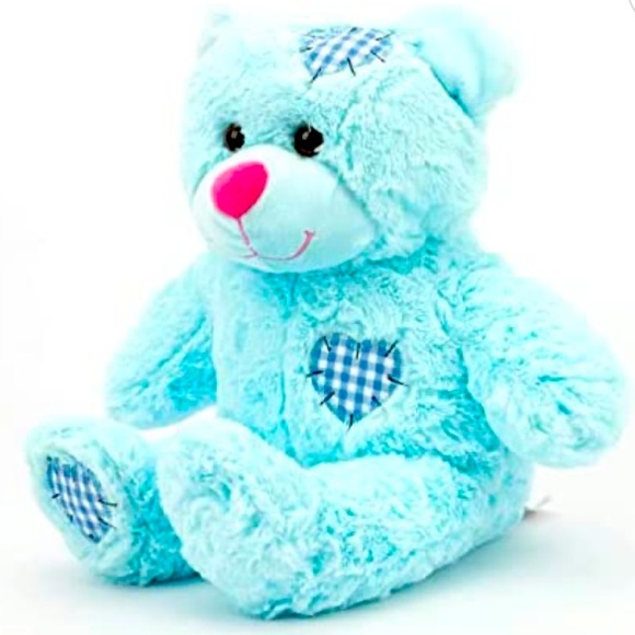 Kesehatan | Toys | Baby Blue Teddy Bear Stuffed Animal Plush 8 Inches ...